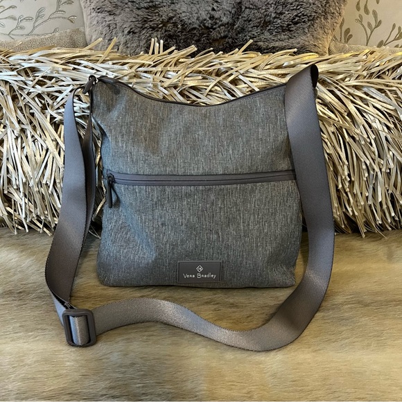 Vera Bradley | Bags | Vera Bradley Medium Heather Gray Duo Hipster ...